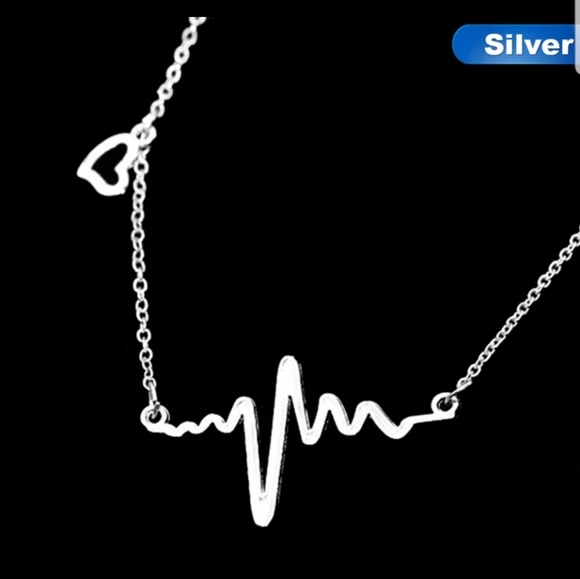 Jewelry | Electrocardiogram Rhythm Heart Beat Necklace | Poshmark